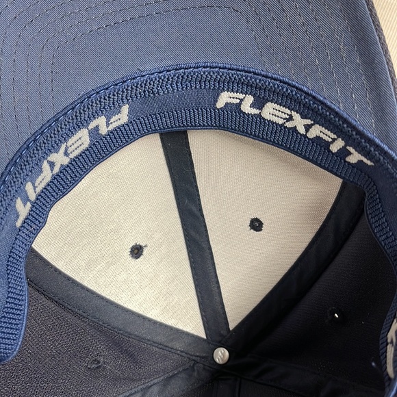 Flexfit | Accessories | Flexfit Solid Navy Blue Baseball Hat Cap | Poshmark